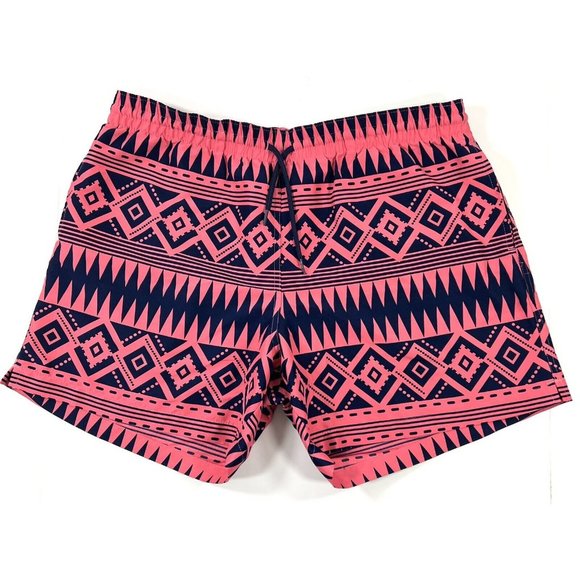 chubbies | Swim | Chubbies Mens Xl Swim Trunks Pink Navy Aztec Print ...